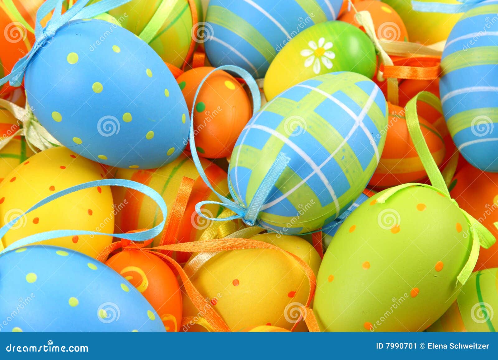 Colorful easter eggs stock image. Image of orange, decoration - 7990701