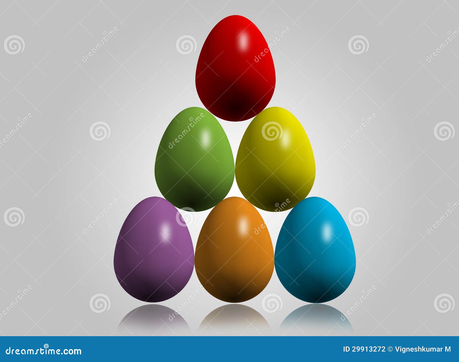 Colorful Easter Eggs Pyramid: Symbol Of Celebration, Diversity, And ...