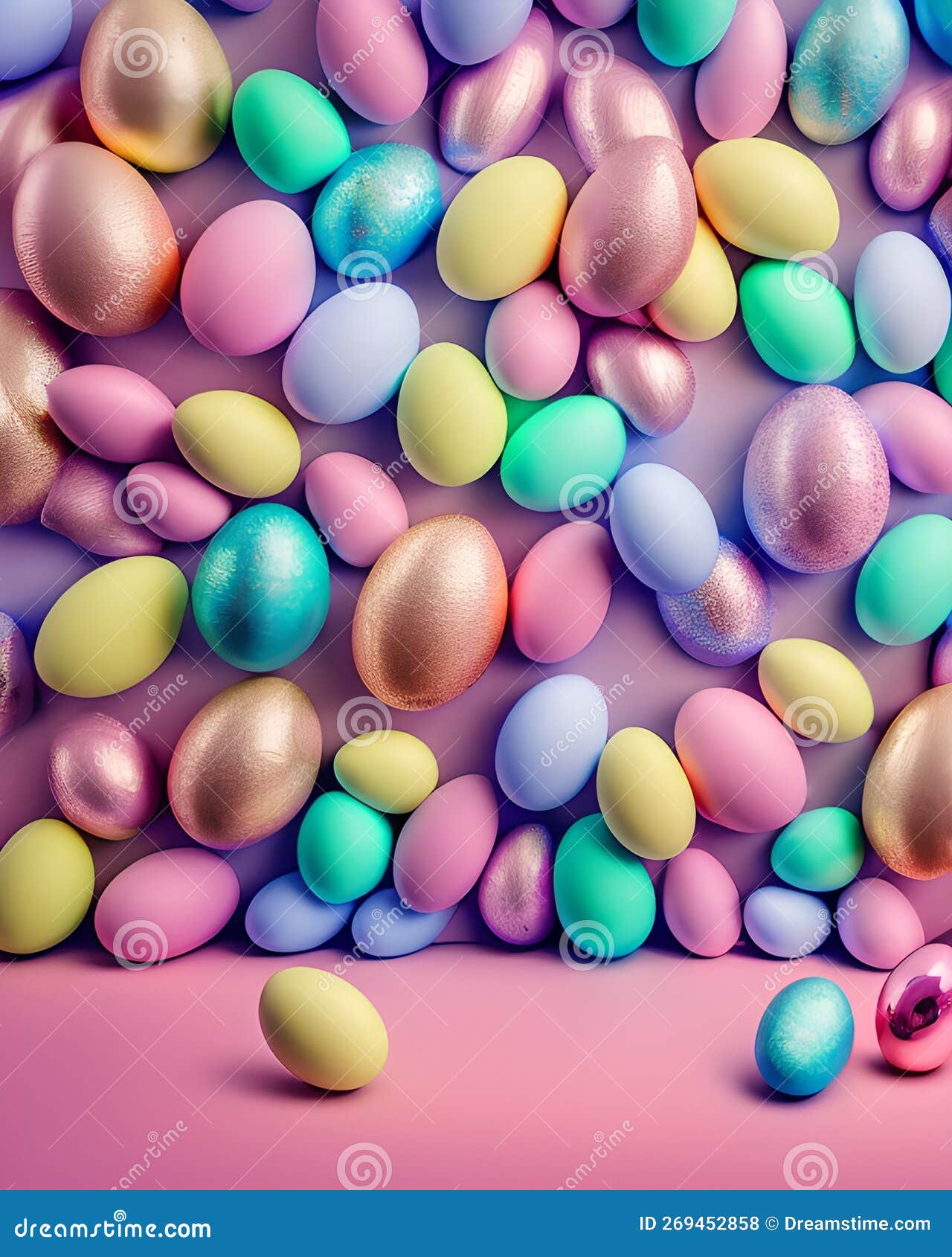 Colorful Easter Eggs Party Celebrations Background Stock Illustration ...