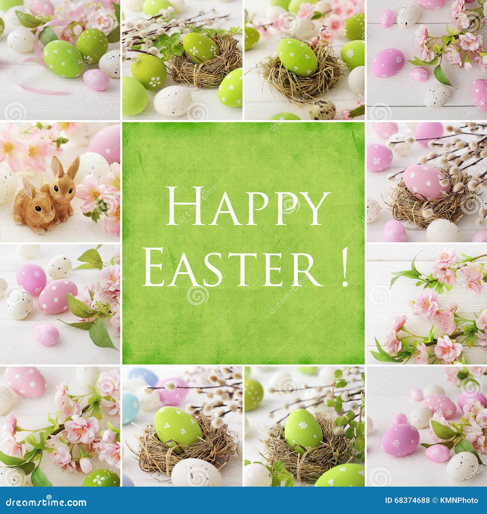 Easter collage stock photo. Image of holiday, time, colorful - 68374688