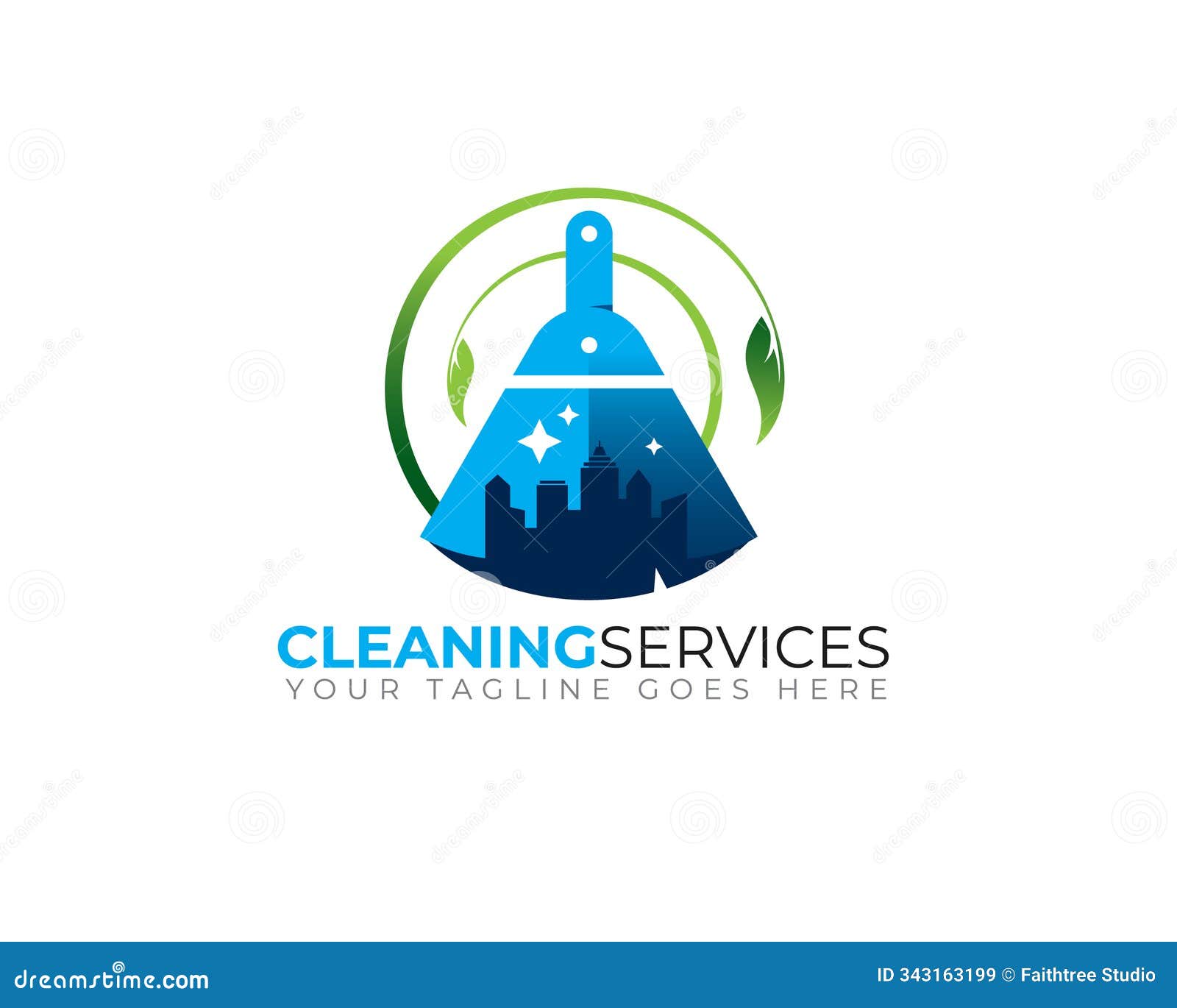 Colorful Eco Environmental Friendly Cleaning Services Logo Stock Vector ...