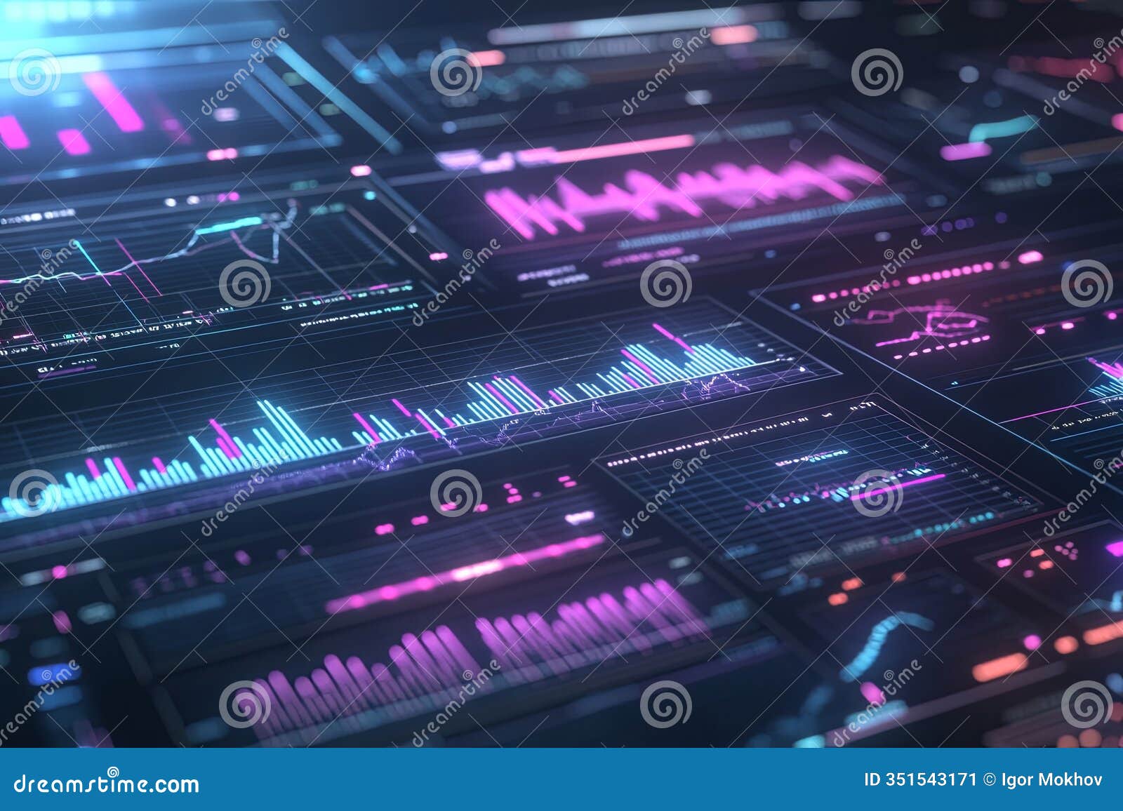 Colorful Economic Charts in Motion Ai Stock Image - Image of sense ...