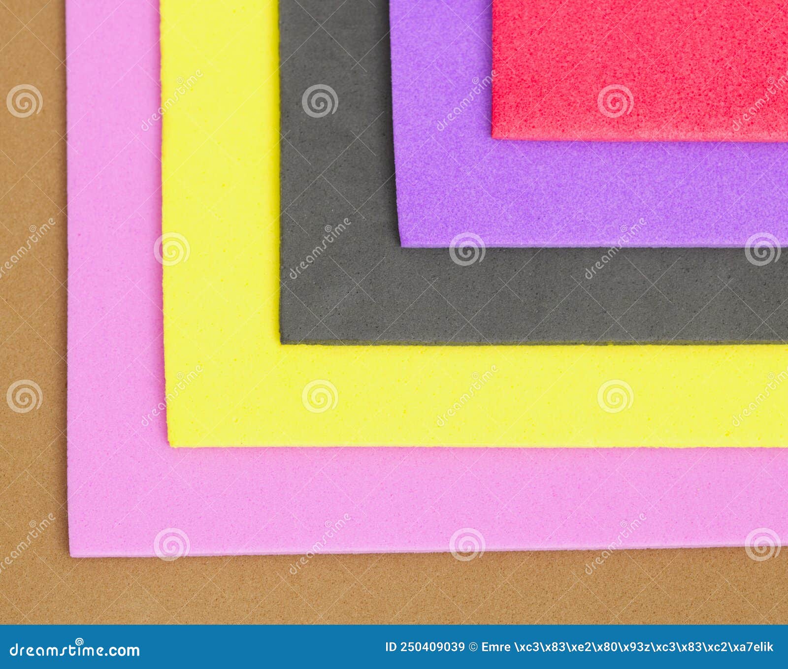 Colorful Edge of Paper Card Stock Image - Image of abstract, colorful ...