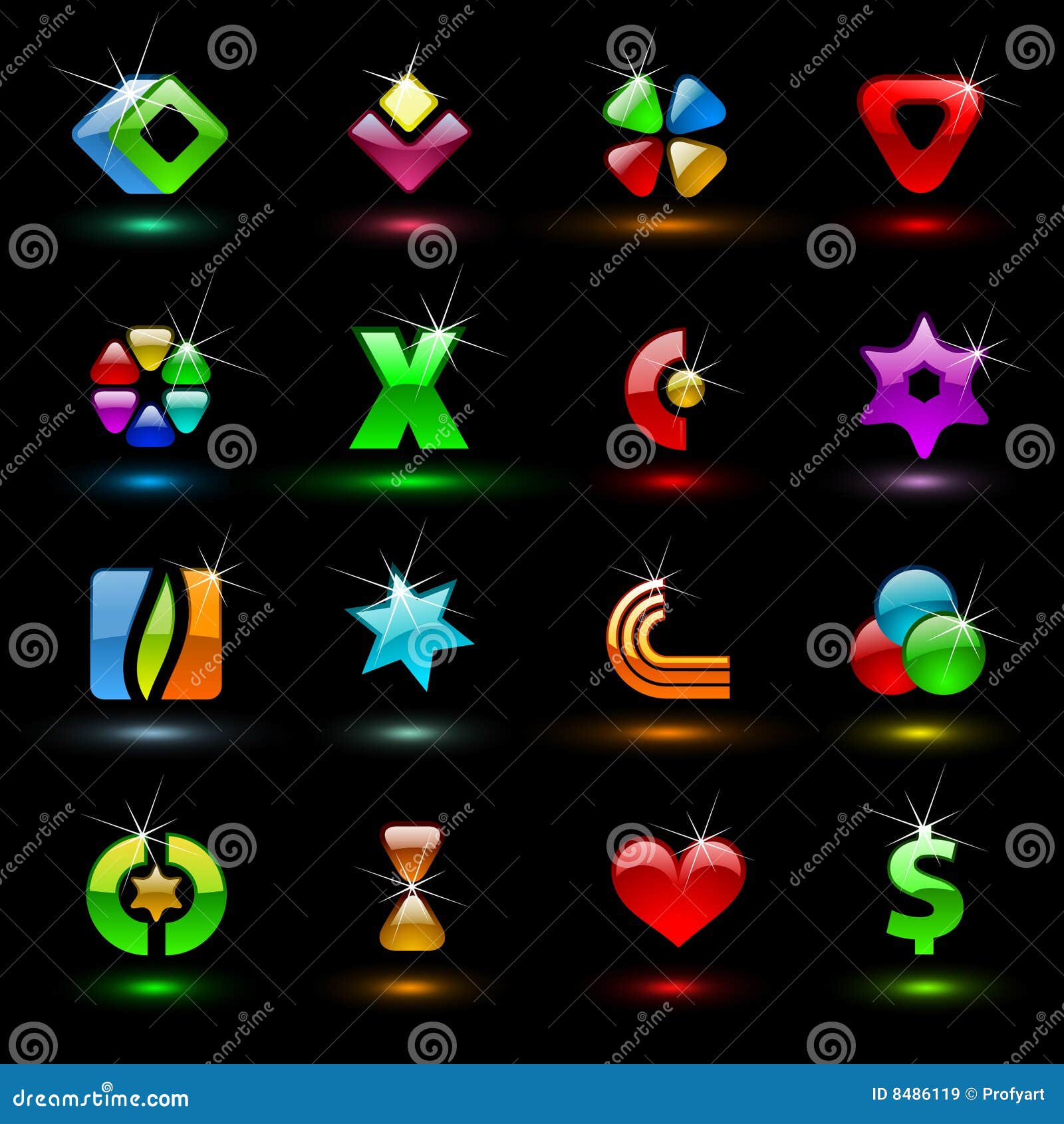 Colorful Editable Vector Signs 1 Stock Vector - Illustration of ...