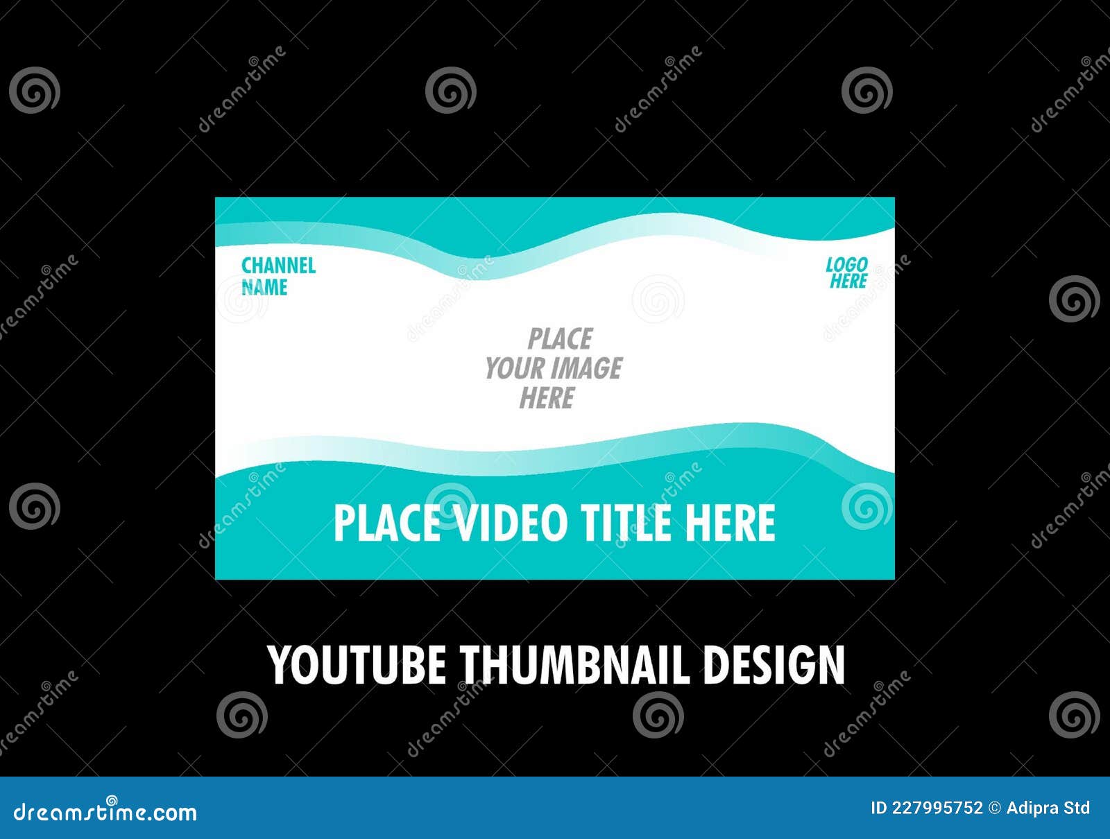Colorful Editable Youtube Thumbnail Design Stock Vector - Illustration ...