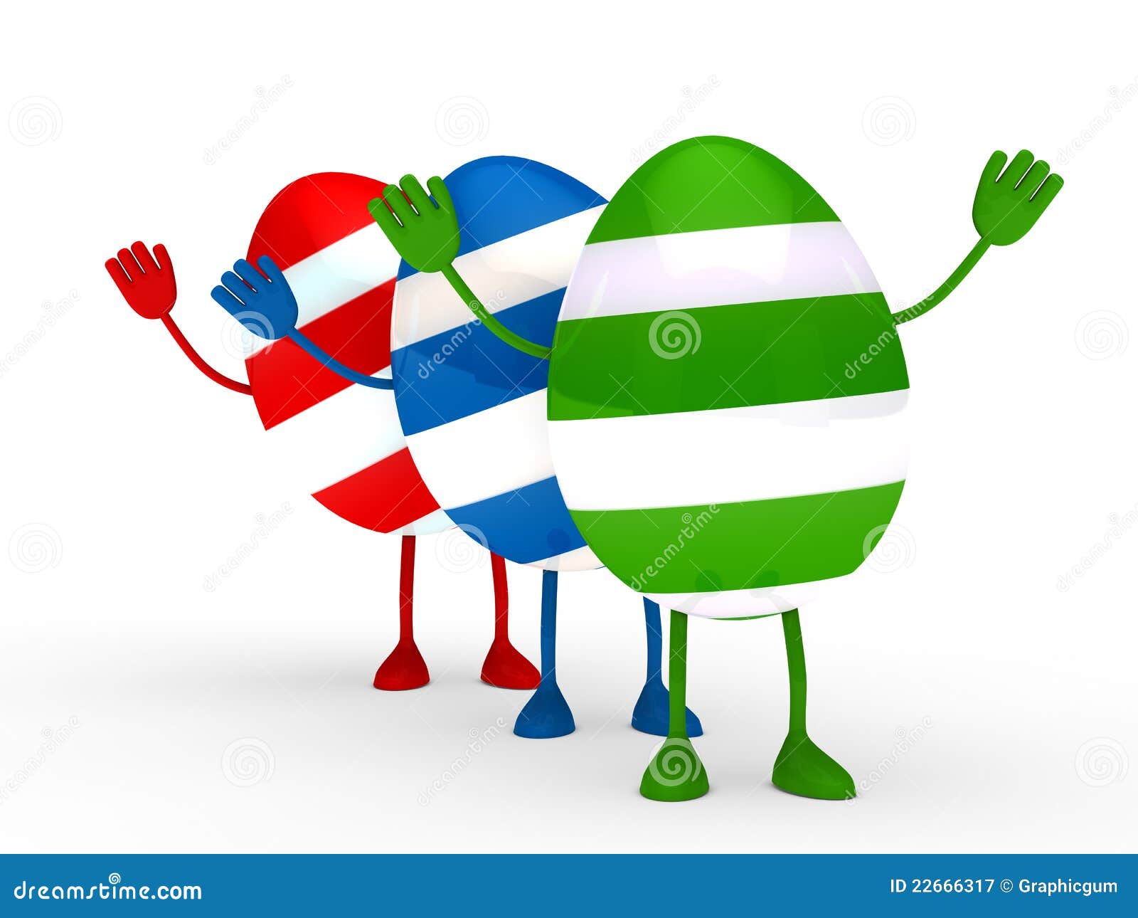 Colorful eggs wave stock illustration. Illustration of objects - 22666317