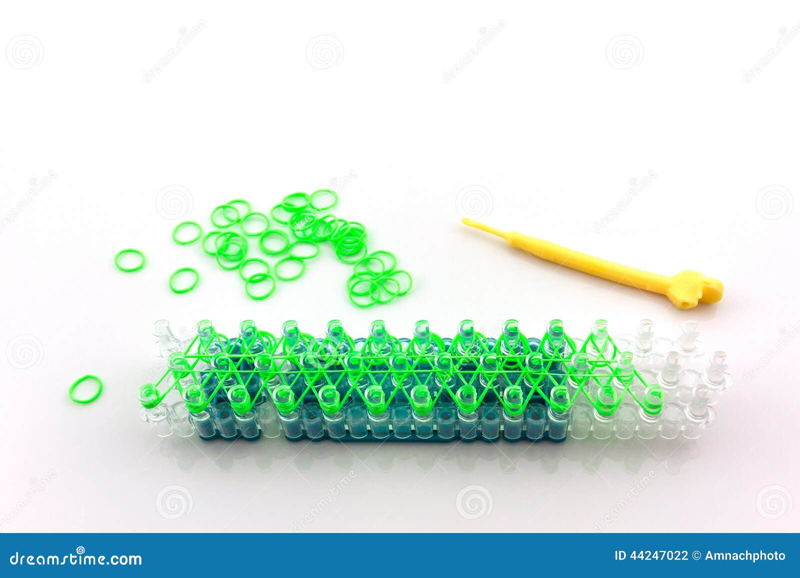 Elastic Loom Bands Color Full In Side Box Isolate On White Background ...