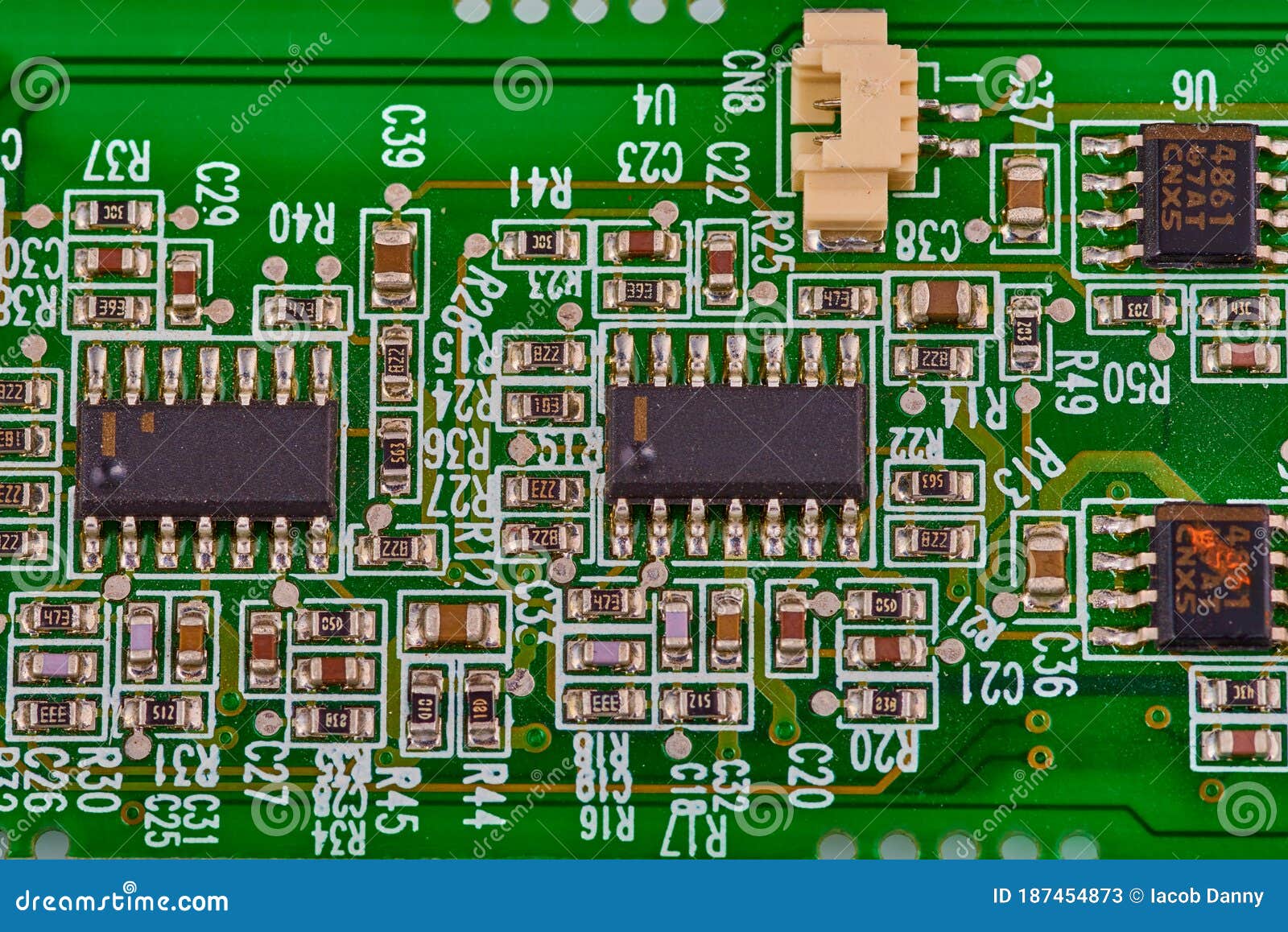 Colorful Electric Circuit Board, Abstract Image Visual with Processor ...