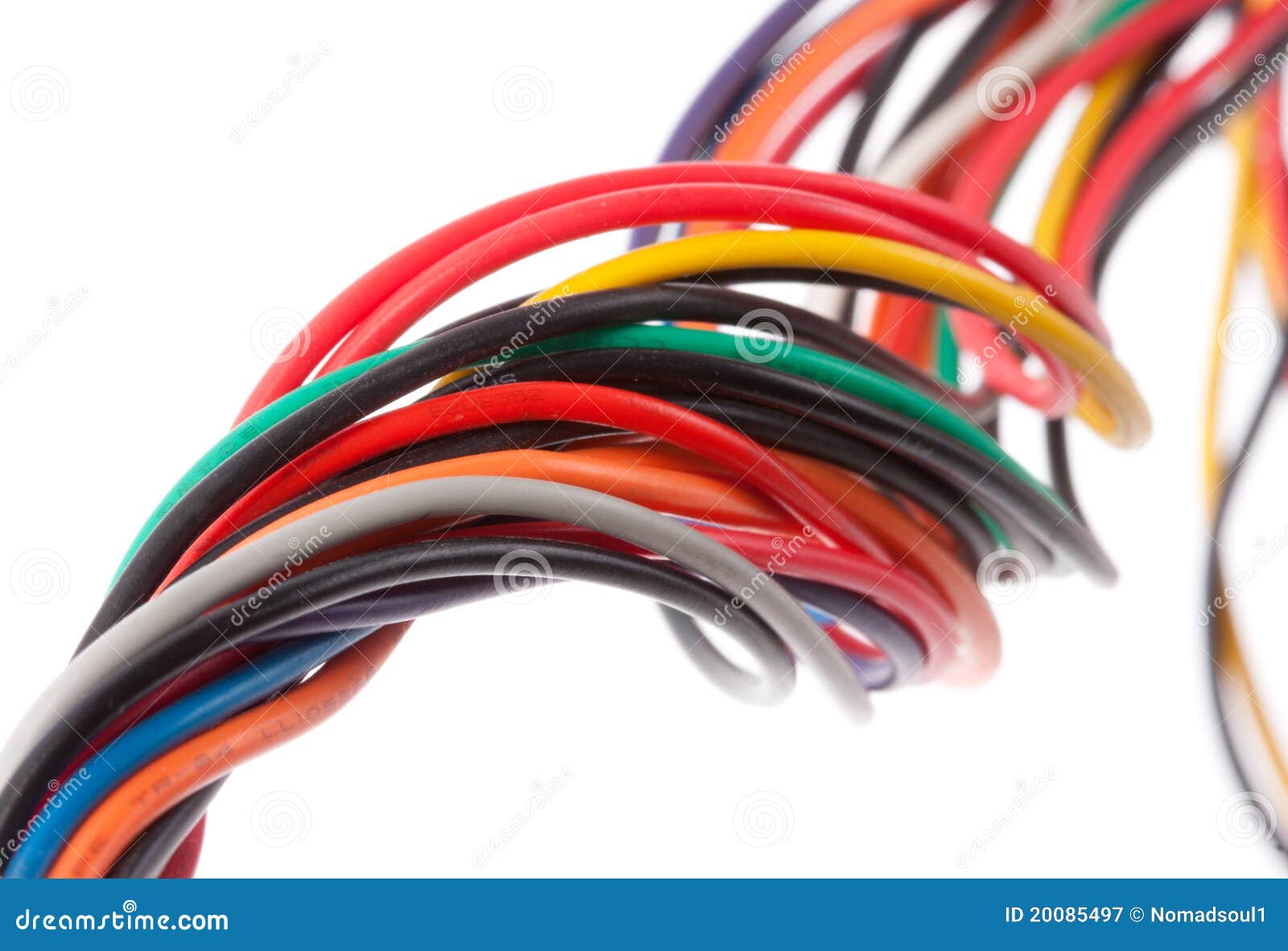 Colorful electrical cables stock image. Image of jacks - 20085497