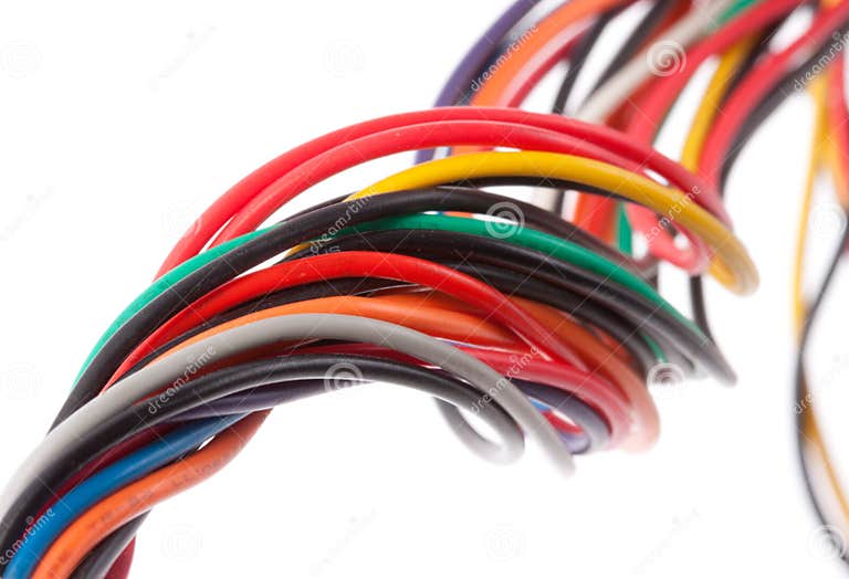 Colorful electrical cables stock image. Image of jacks - 20085497