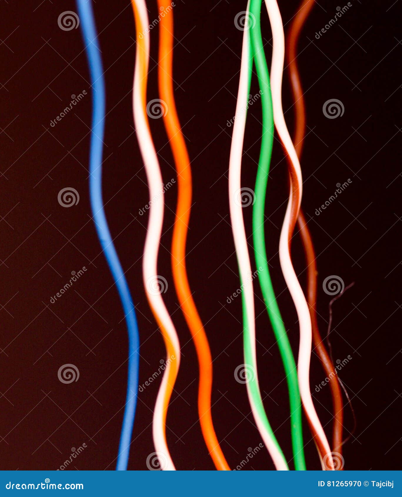 Colorful electrical cables stock photo. Image of line - 81265970