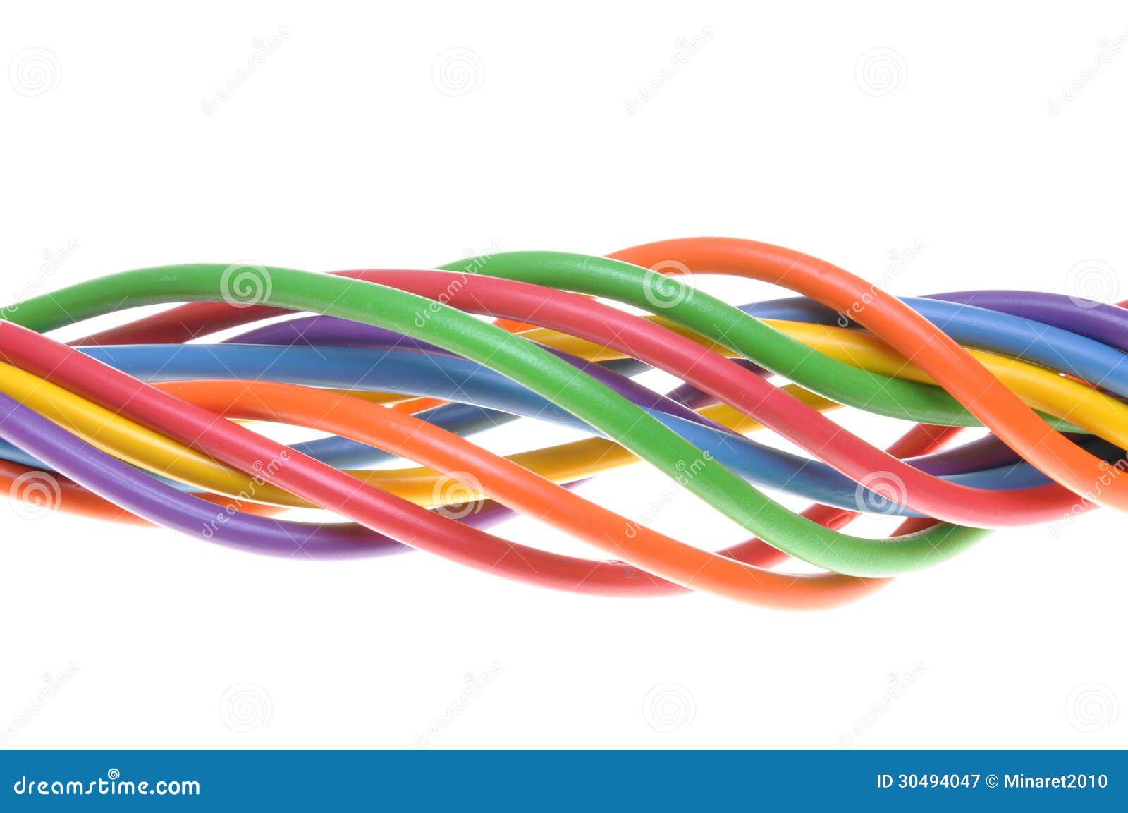 Colorful electrical cables stock image. Image of line - 30494047