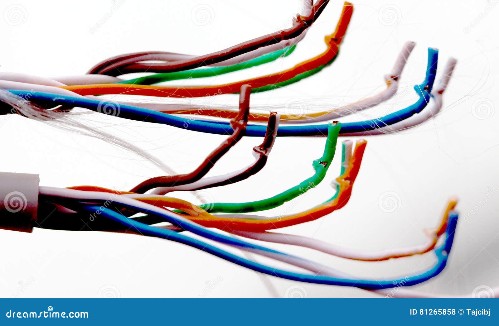 Colorful electrical cables stock photo. Image of cord - 81265858