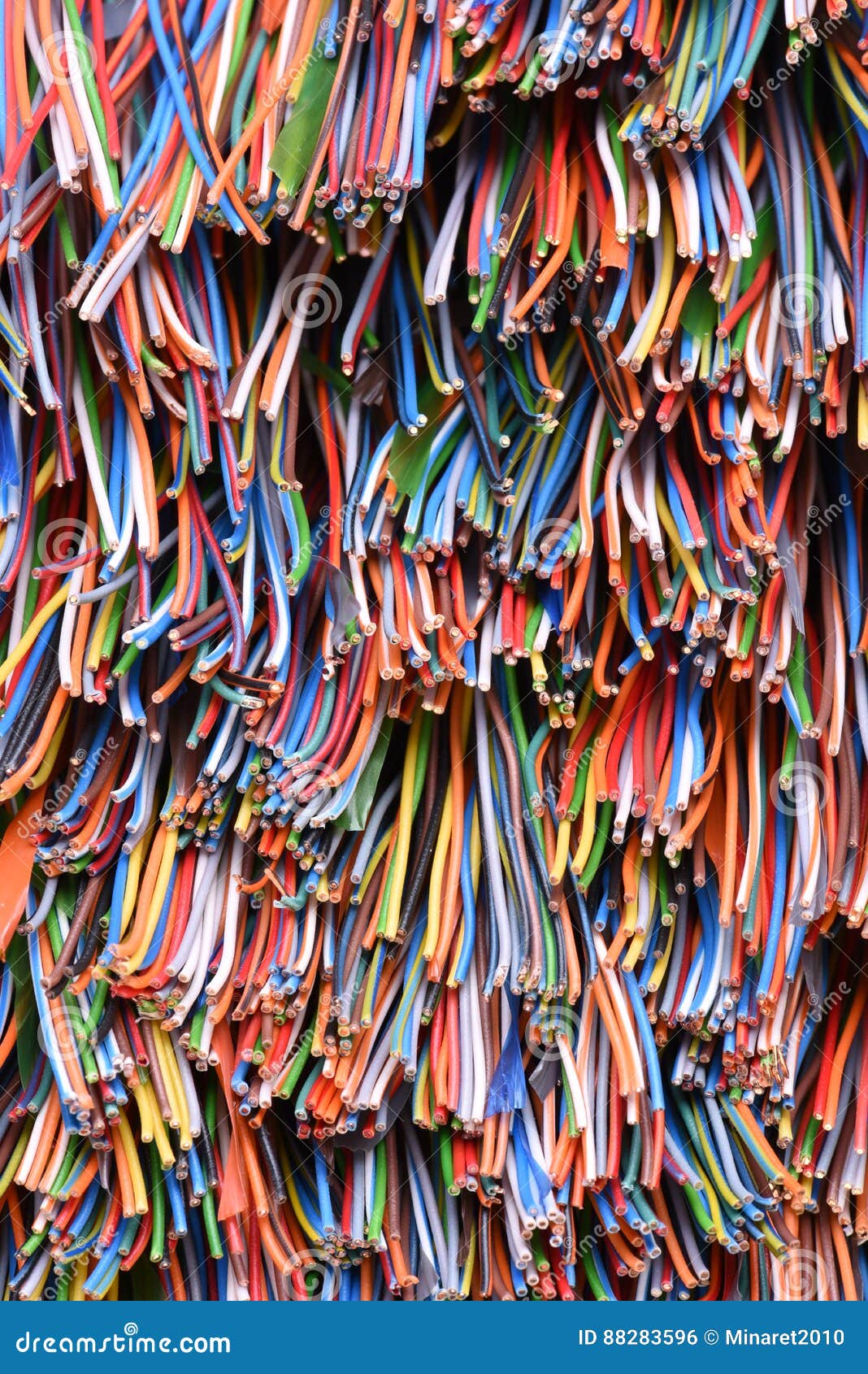 Colorful Electrical Cables and Wires Stock Photo - Image of internet ...