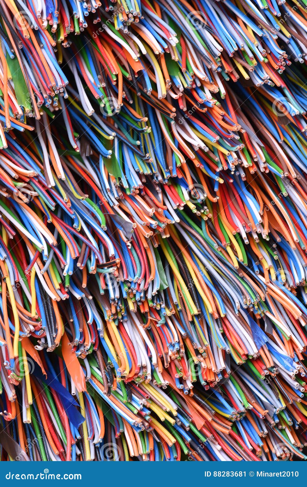 Colorful Electrical Cables and Wires Stock Image - Image of color ...
