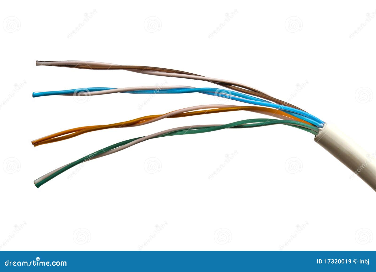 Electrical Wire With Red And Black Connectors For Connecting To A Power ...