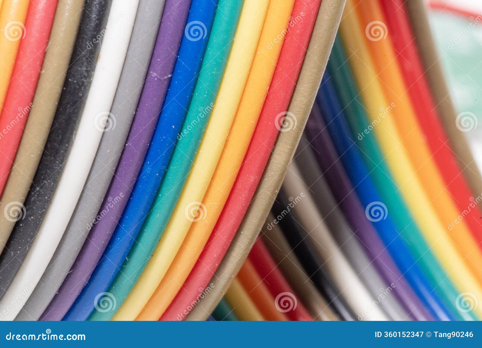 Colorful Electrical Wire Used in Telecommunication Internet Cable ...