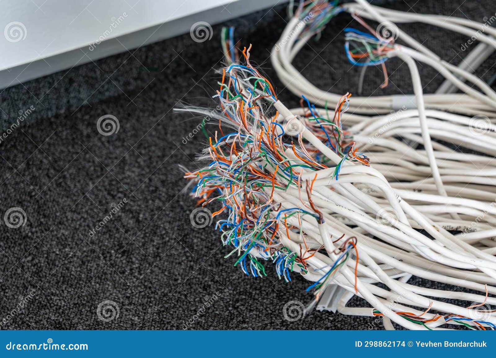 Colorful Electrical Wire Used in Telecommunication Internet Cable ...
