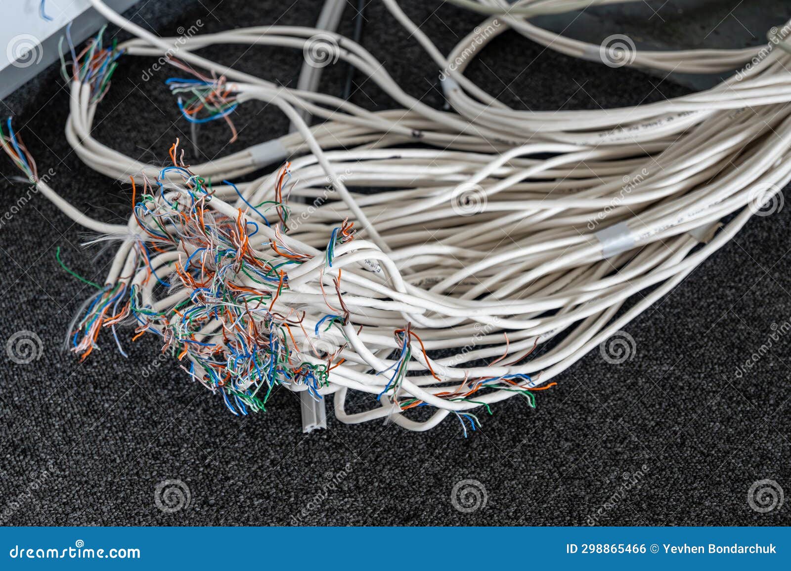 Colorful Electrical Wire Used in Telecommunication Internet Cable ...