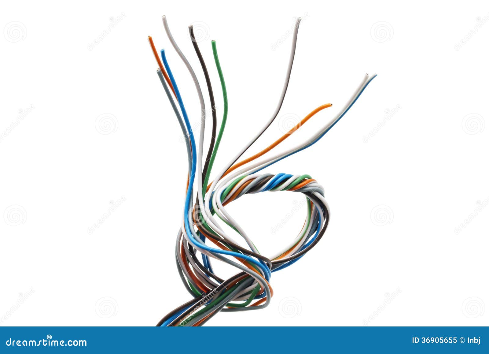Colorful electrical wires stock image. Image of electrician - 36905655