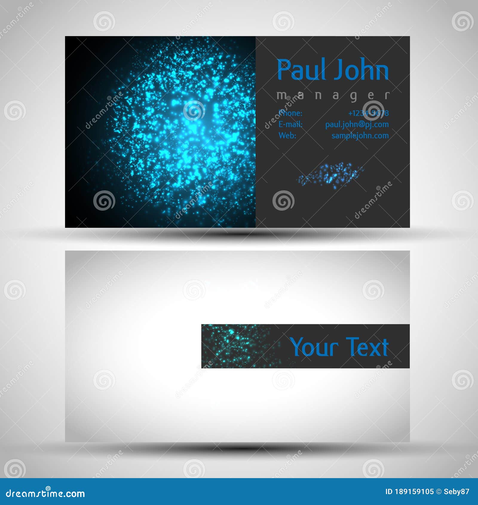 Colorful and Elegant Business Card Design with Front and Back Side ...