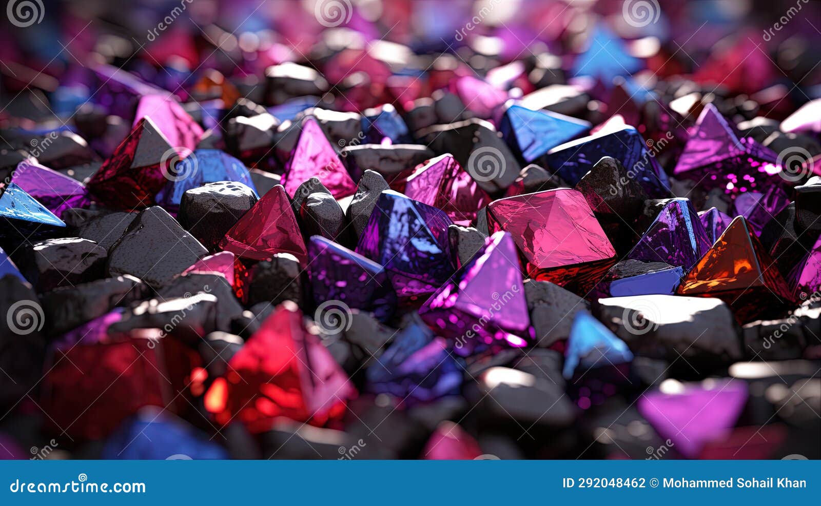 Colorful Elegant Triangle Stones Texture Background Selective Focus ...