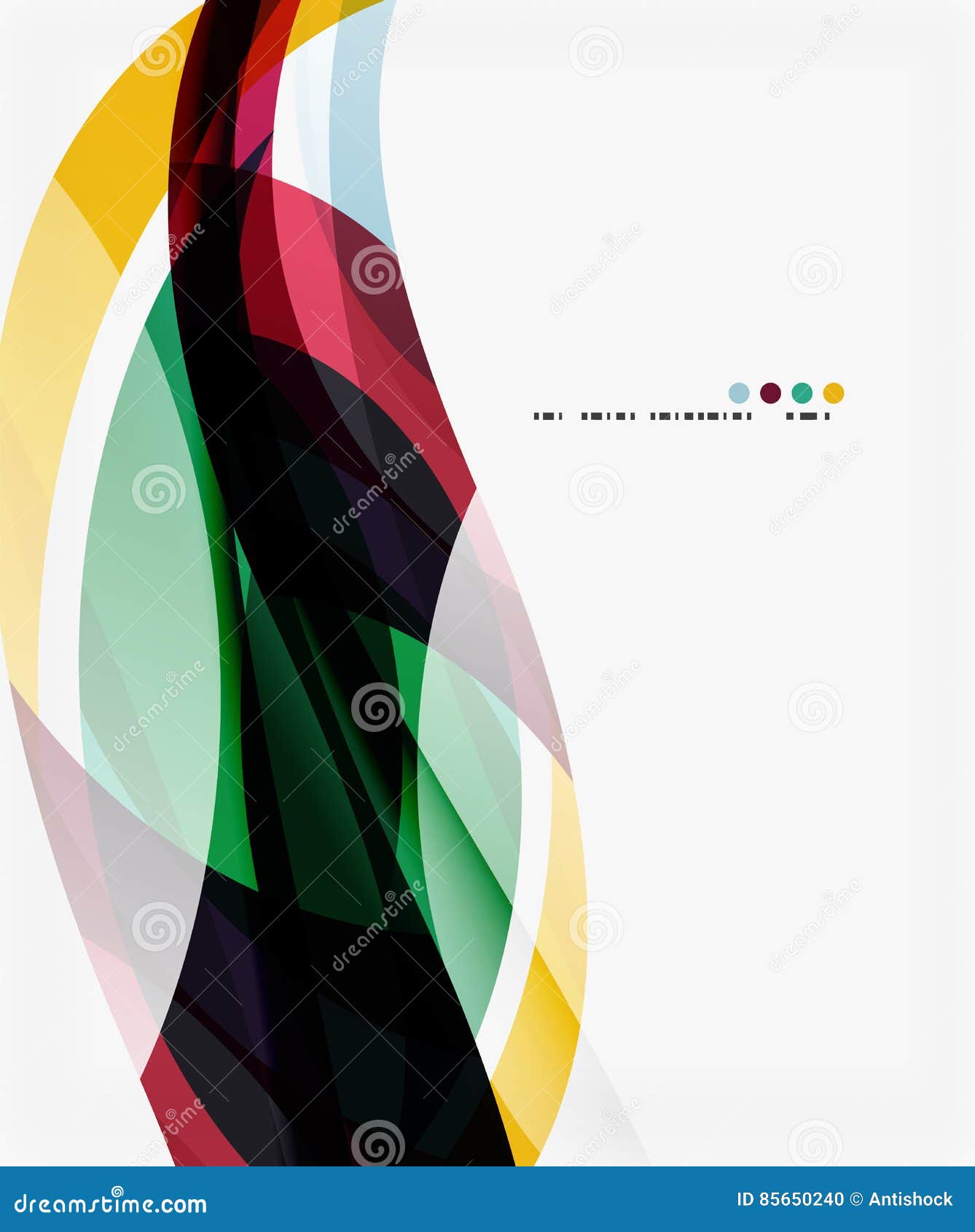 Colorful Elegant Wave Creative Layout Stock Vector - Illustration of ...