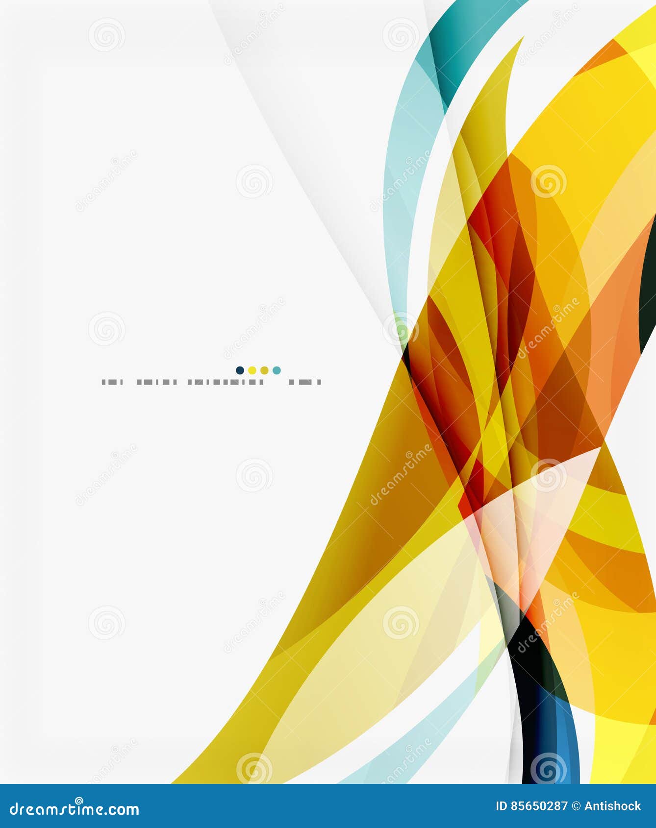 Colorful Elegant Wave Creative Layout Stock Vector - Illustration of ...