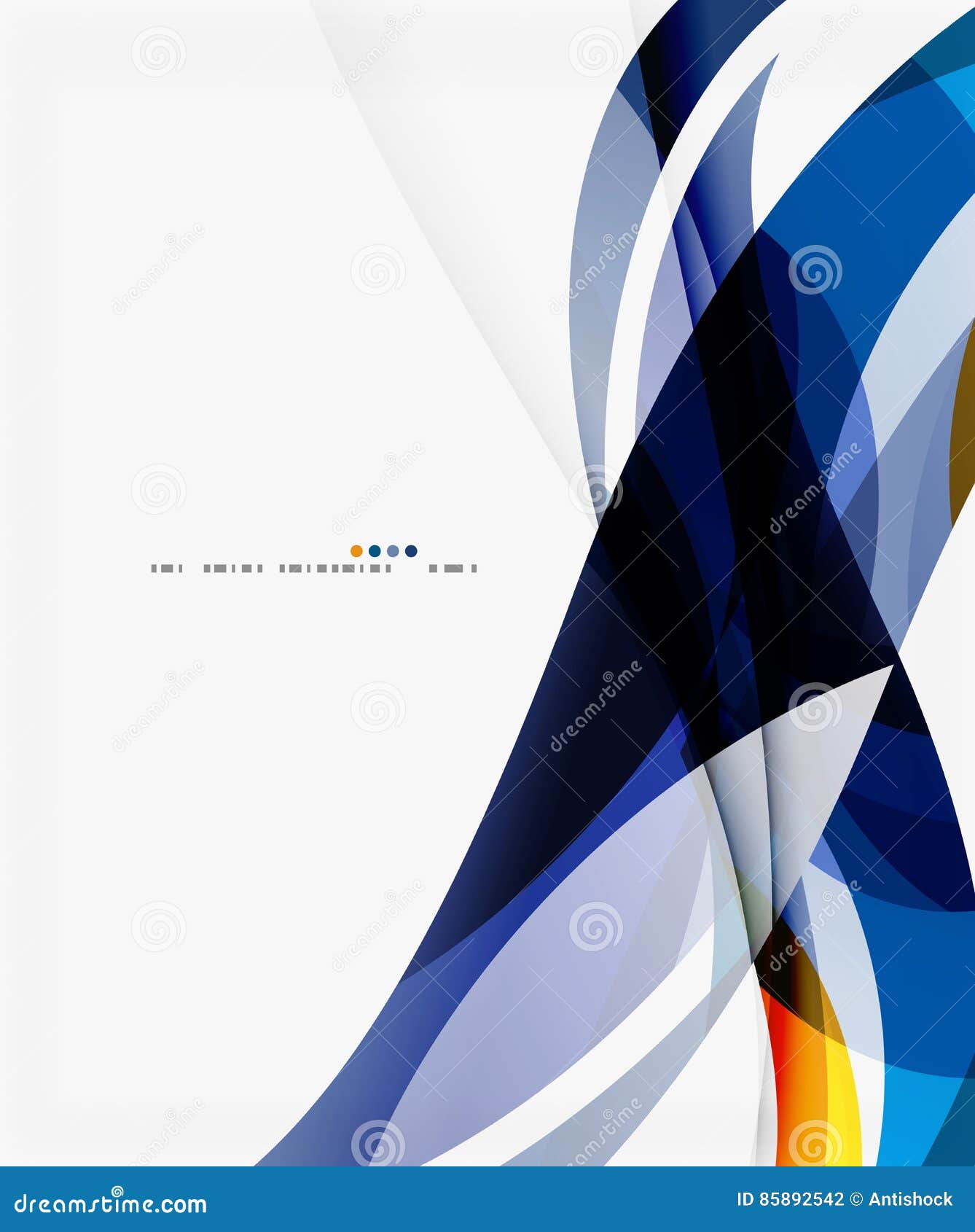 Colorful Elegant Wave Creative Layout Stock Vector - Illustration of ...