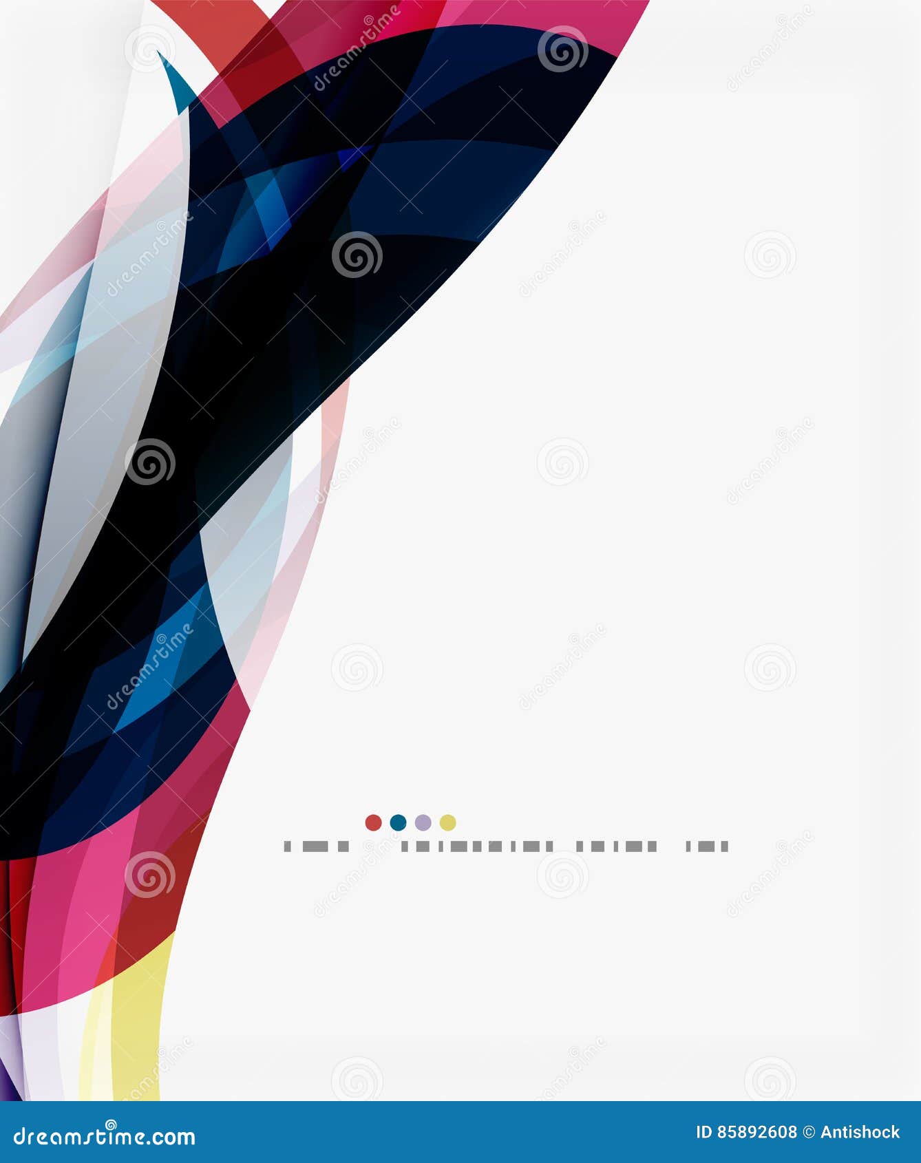 Colorful Elegant Wave Creative Layout Stock Vector - Illustration of ...