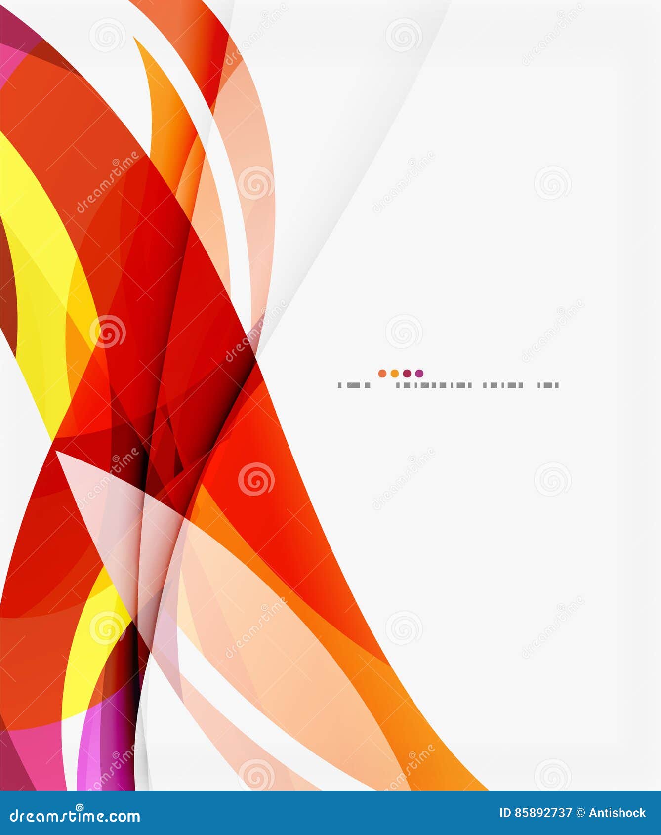 Colorful Elegant Wave Creative Layout Stock Vector - Illustration of ...