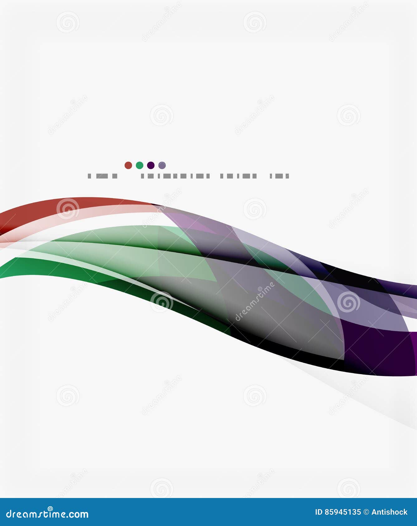 Colorful Elegant Wave Creative Layout Stock Vector - Illustration of ...