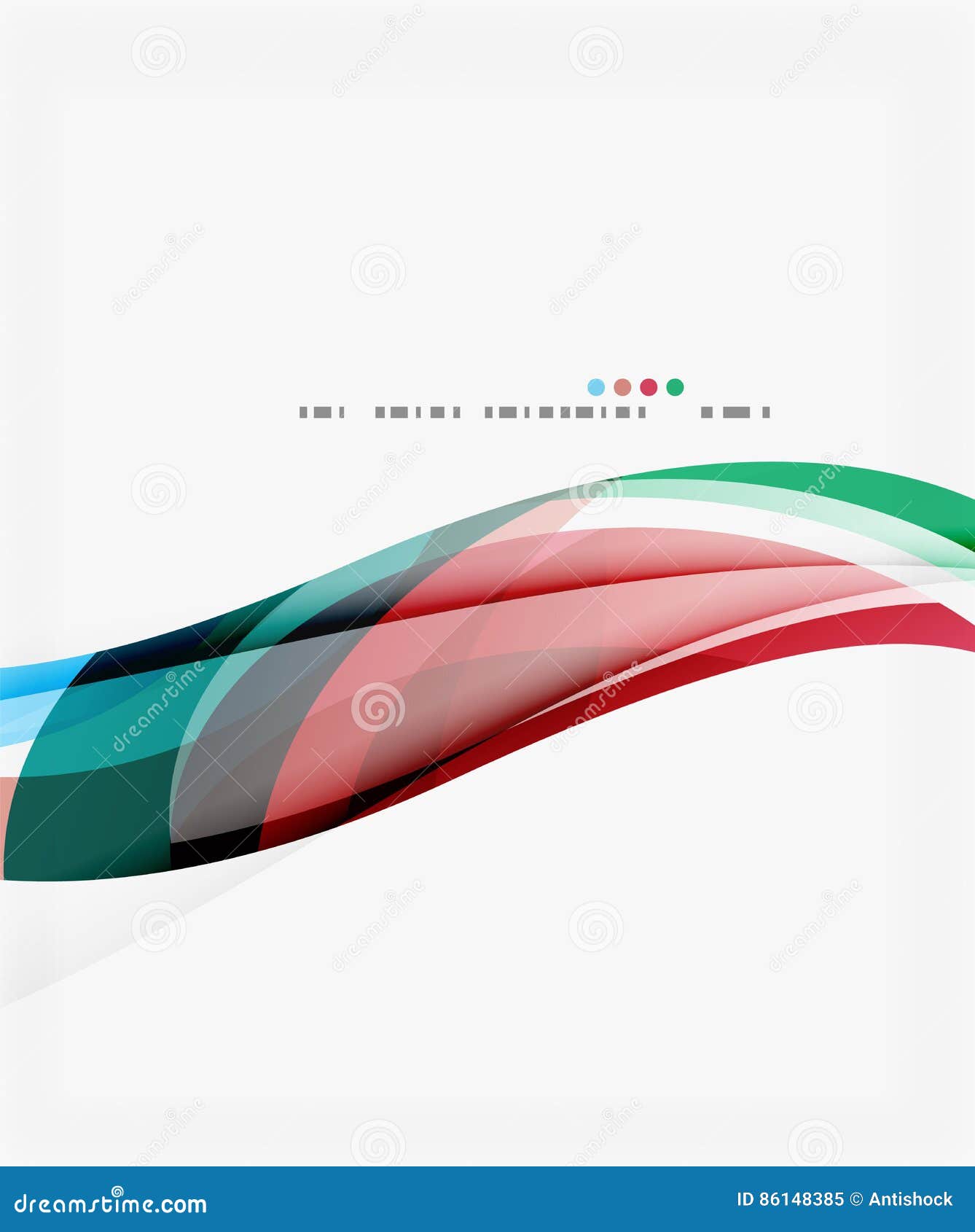 Colorful Elegant Wave Creative Layout Stock Vector - Illustration of ...