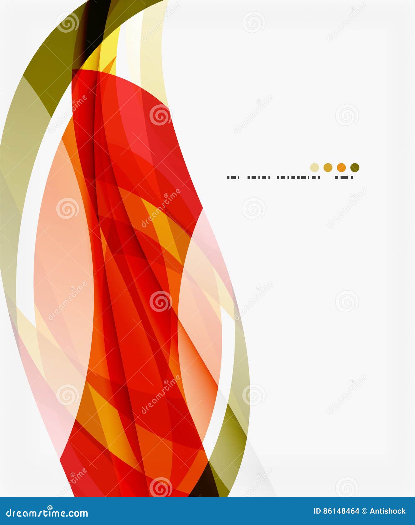Colorful Elegant Wave Creative Layout Stock Vector - Illustration of ...