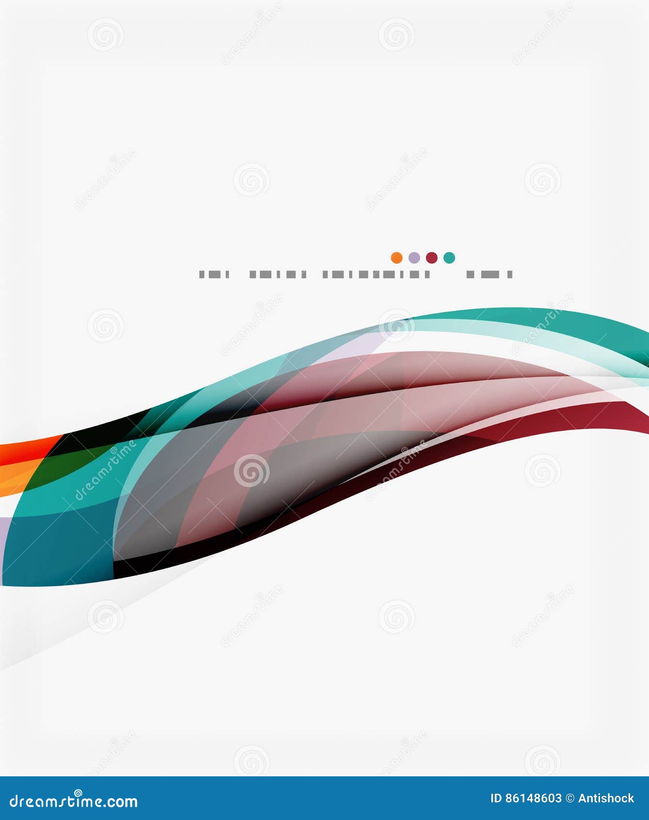 Colorful Elegant Wave Creative Layout Stock Vector - Illustration of ...