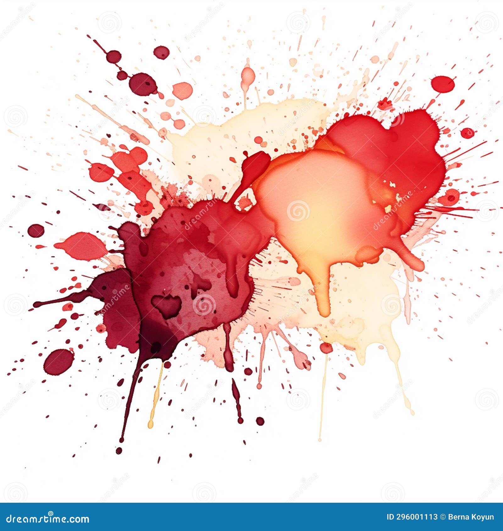 Colorful Elements with Painted Spatter Stock Illustration ...