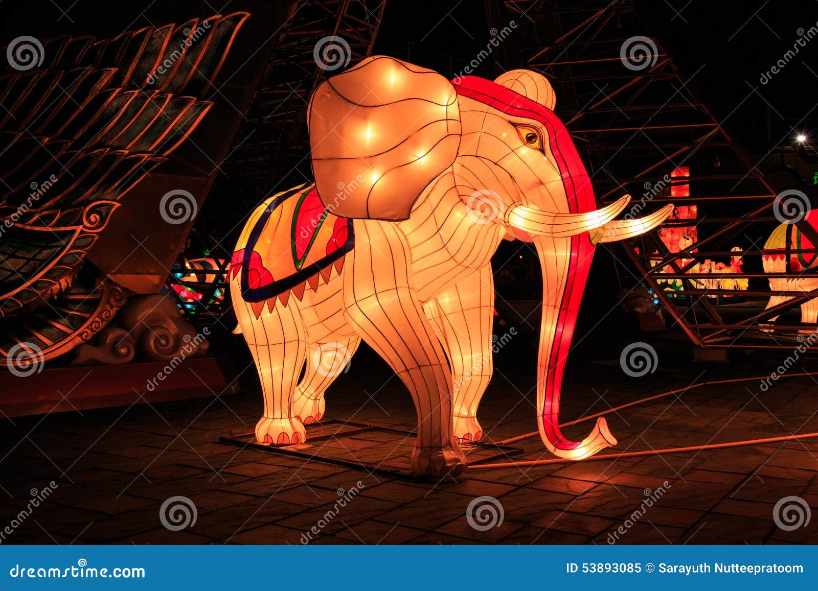 Colorful Elephant Night Time Stock Photos - Free & Royalty-Free Stock ...