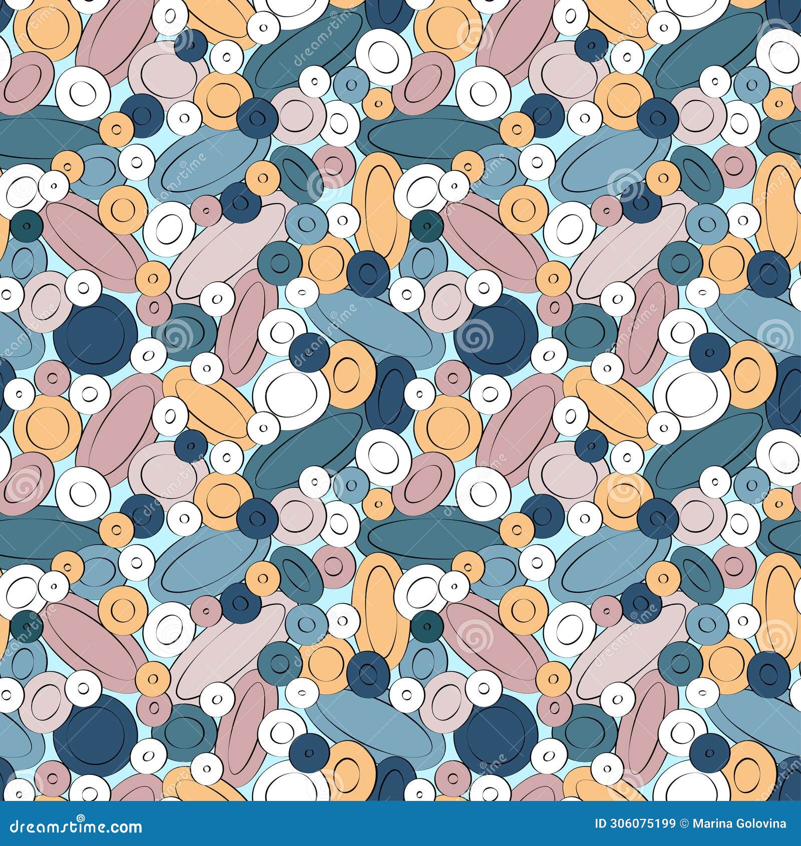 Colorful Ellipse Circle Pattern for Different Printable Items Stock ...