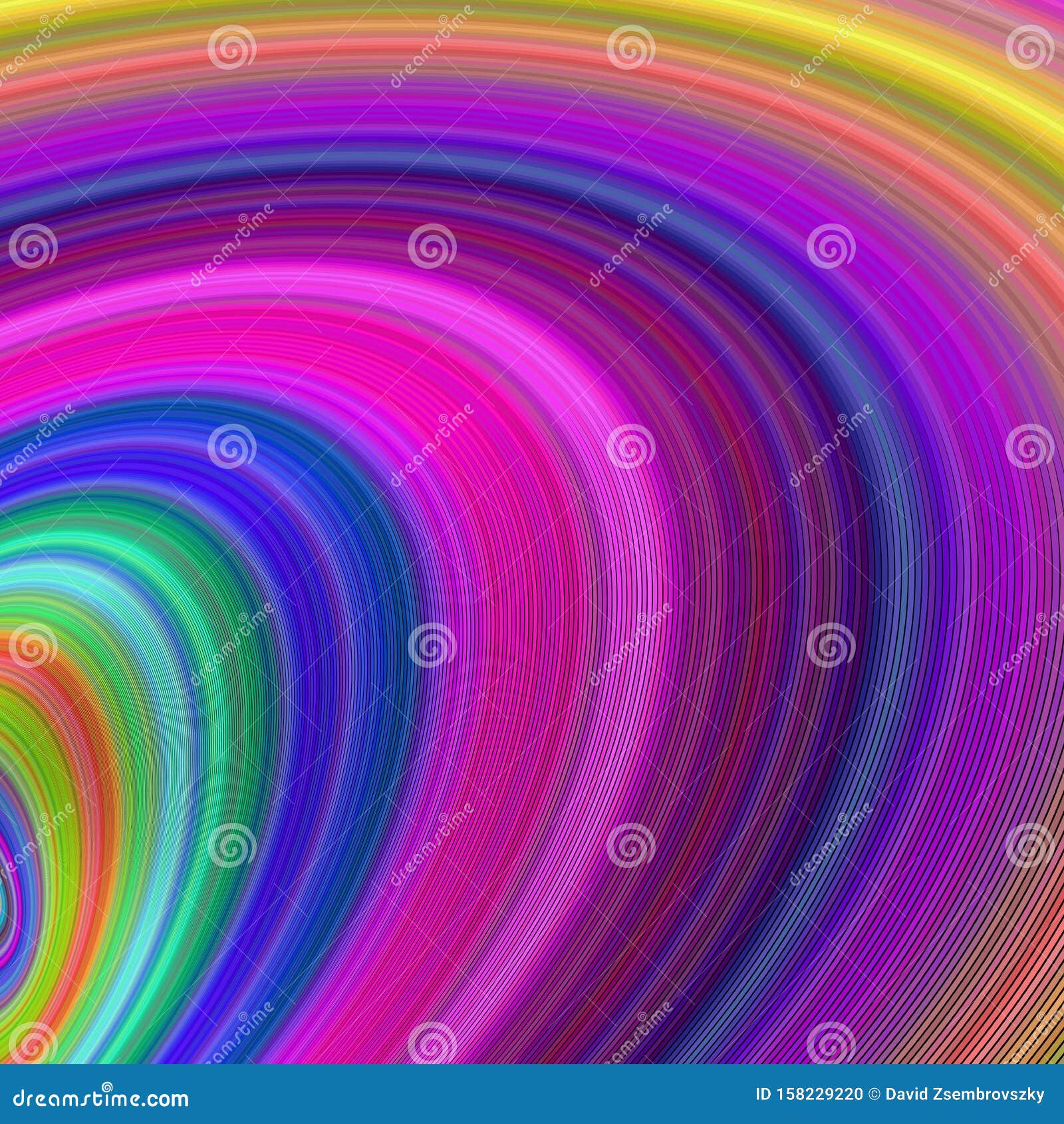 Colorful Elliptical Computer Generated Background Stock Vector ...