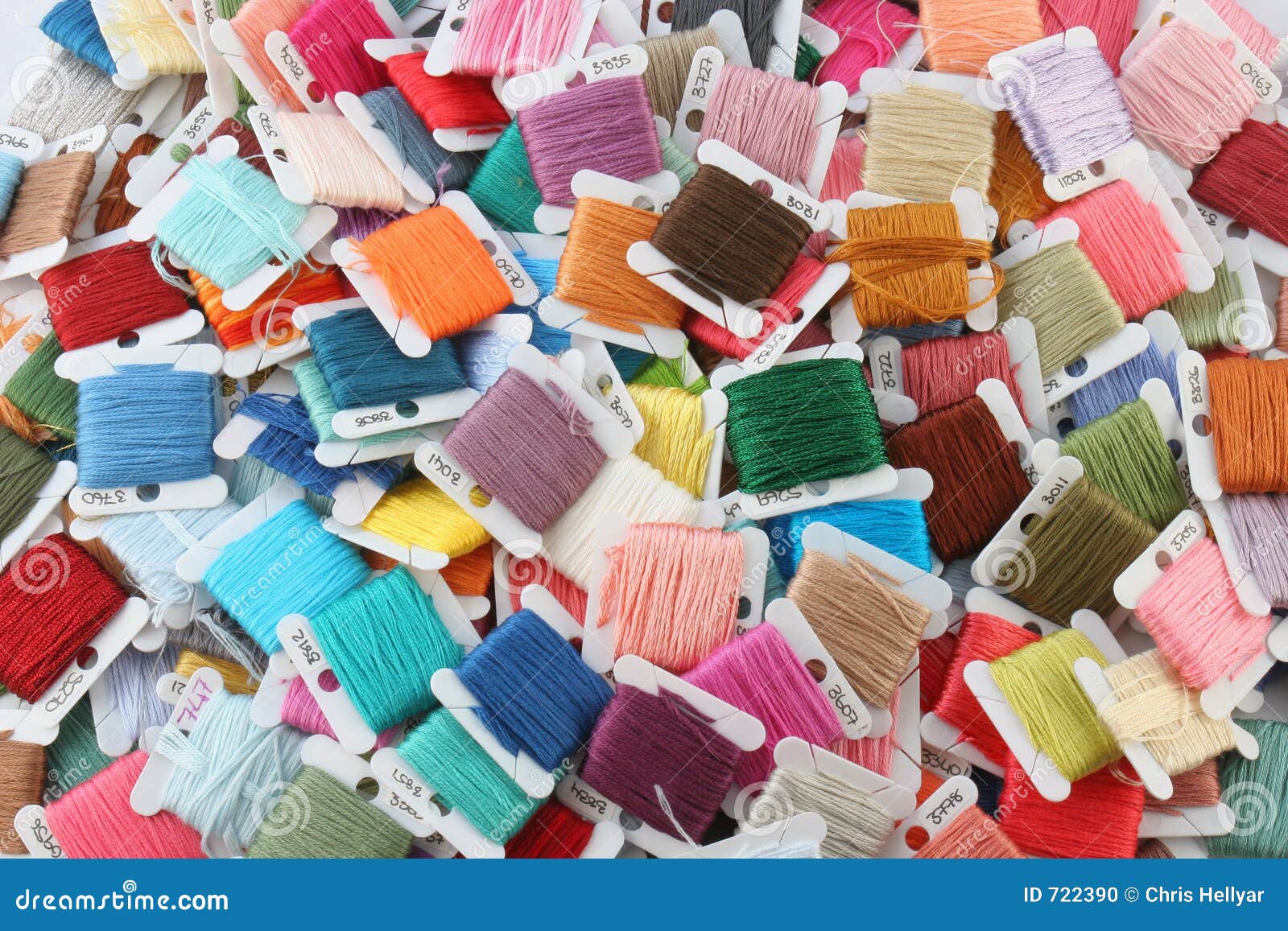 Colorful Embroidery Thread stock photo. Image of needlepoint - 722390
