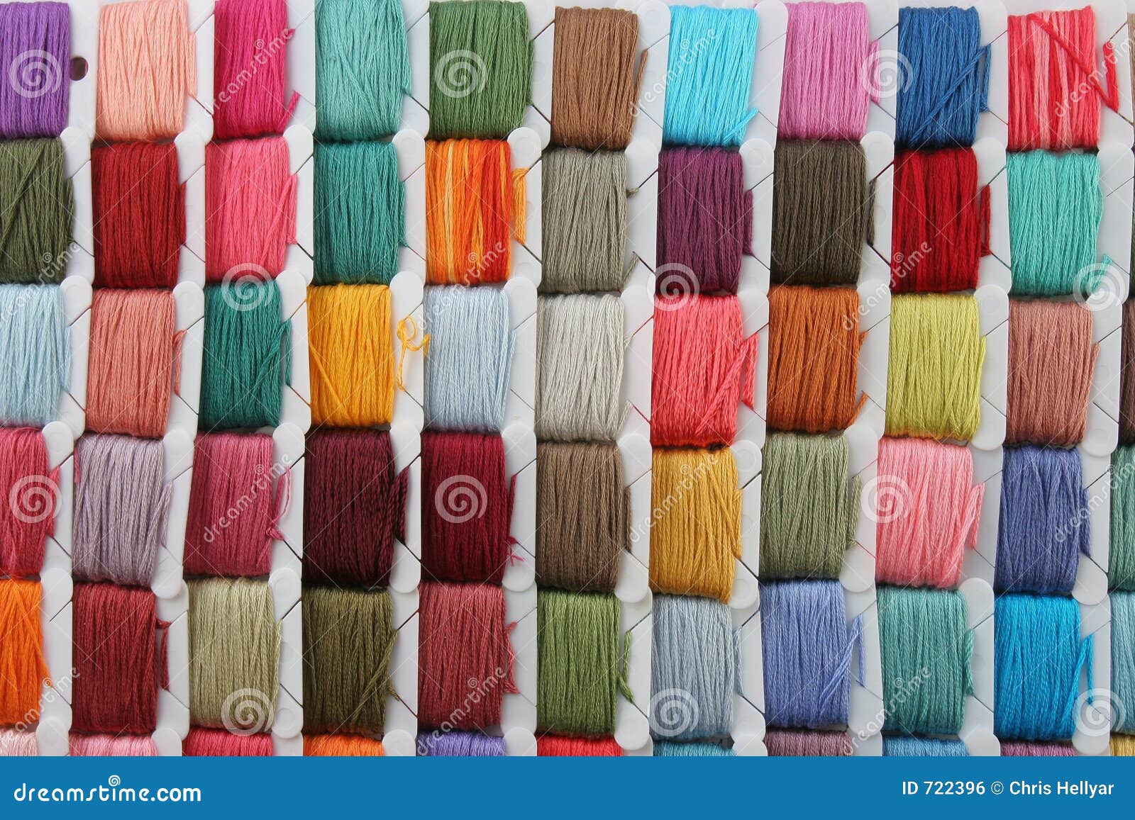 Colorful Embroidery Thread stock photo. Image of cross - 722396