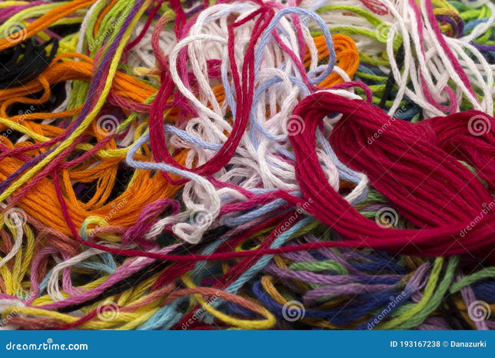 Colorful Embroidery Threads Background Stock Photo - Image of colored ...