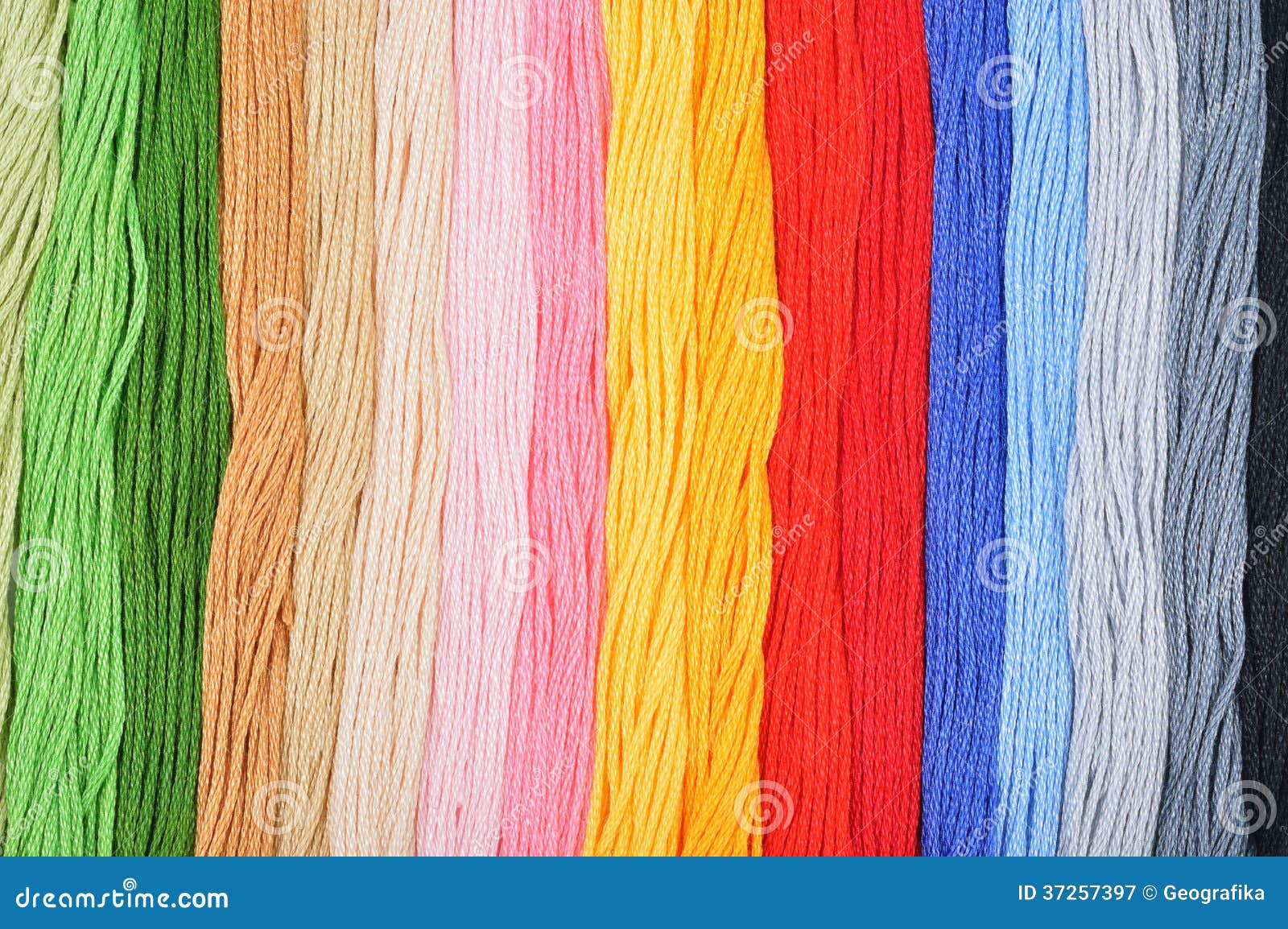 Colorful Embroidery Threads. Stock Image - Image of haberdashery ...