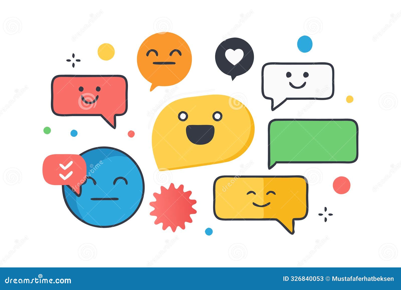 Colorful Emoji Smoothie Drink Concept Sticker Stock Photo ...