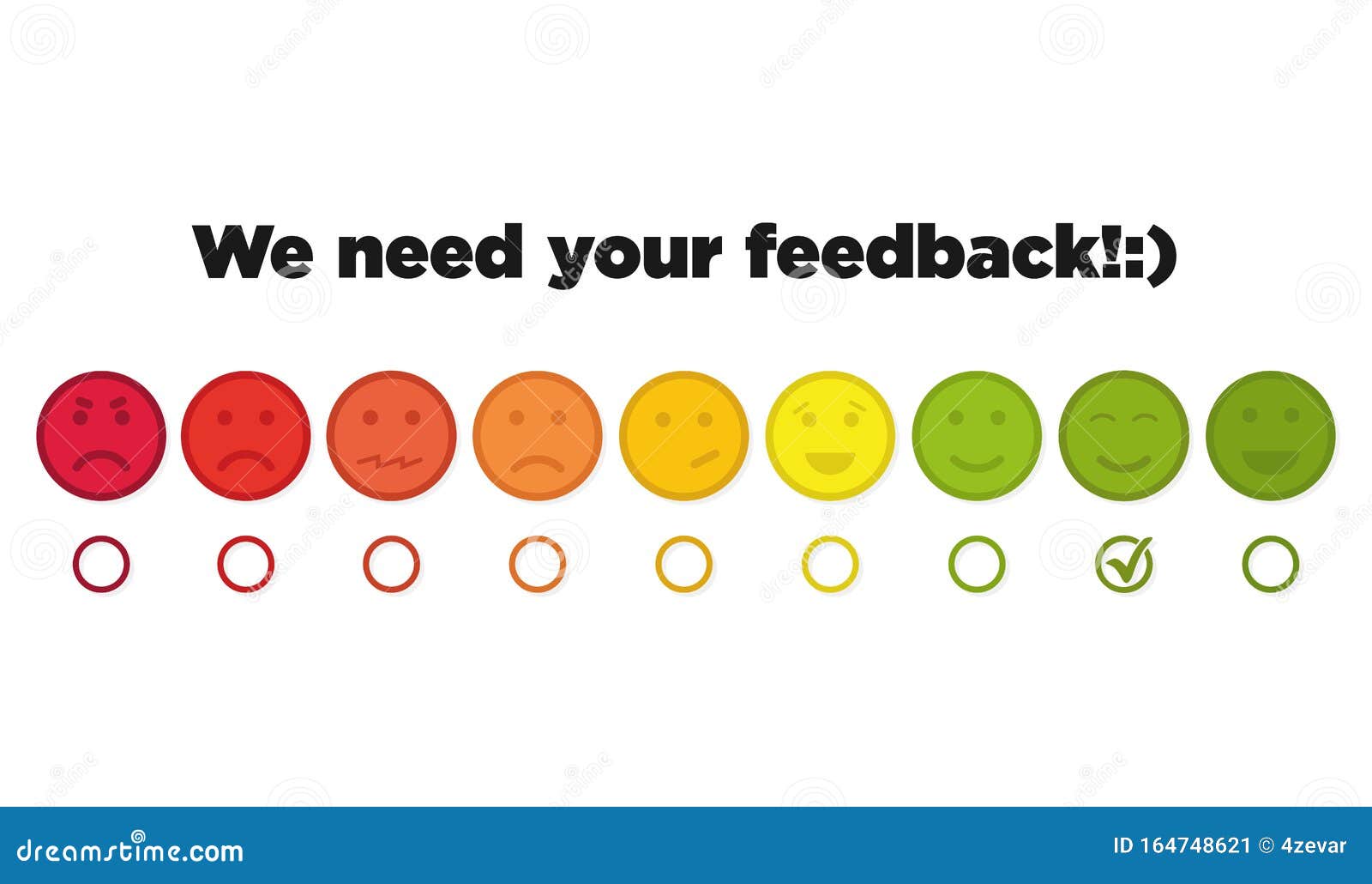 Colorful Emotion Smiles from Feedback. Emoticons Element Stock Vector ...