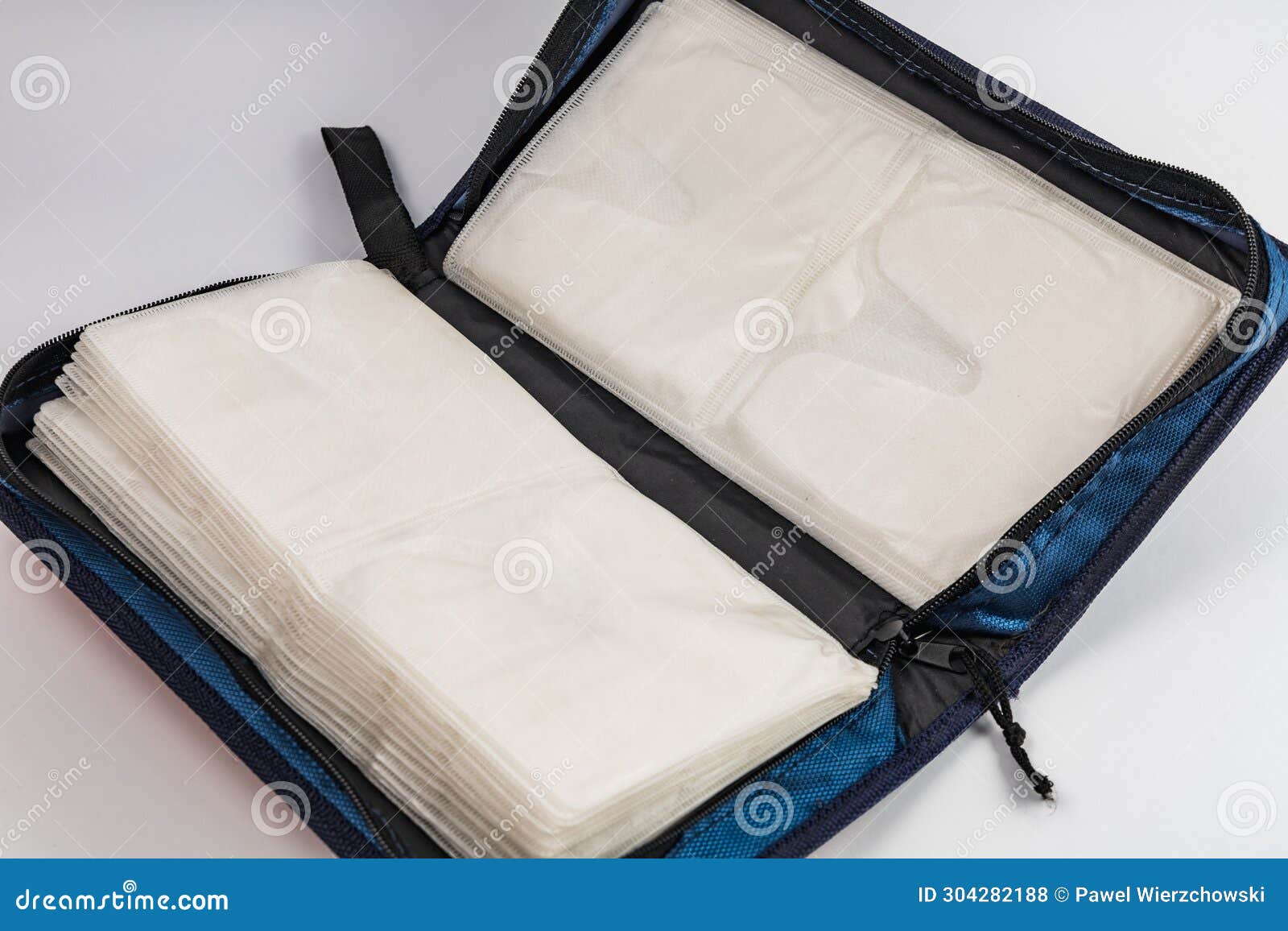 Colorful and Empty CD Case Made by Colorful Blue and Orange Fabric ...