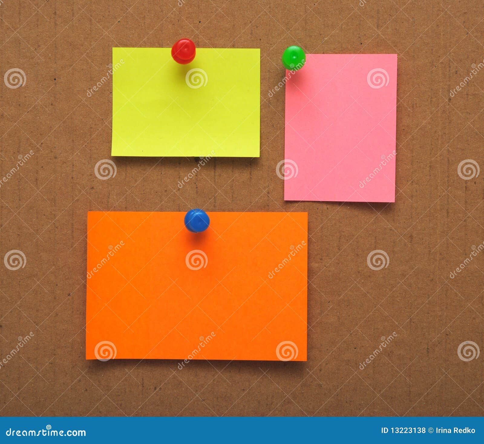 Colorful empty notes stock photo. Image of sticky, message - 13223138