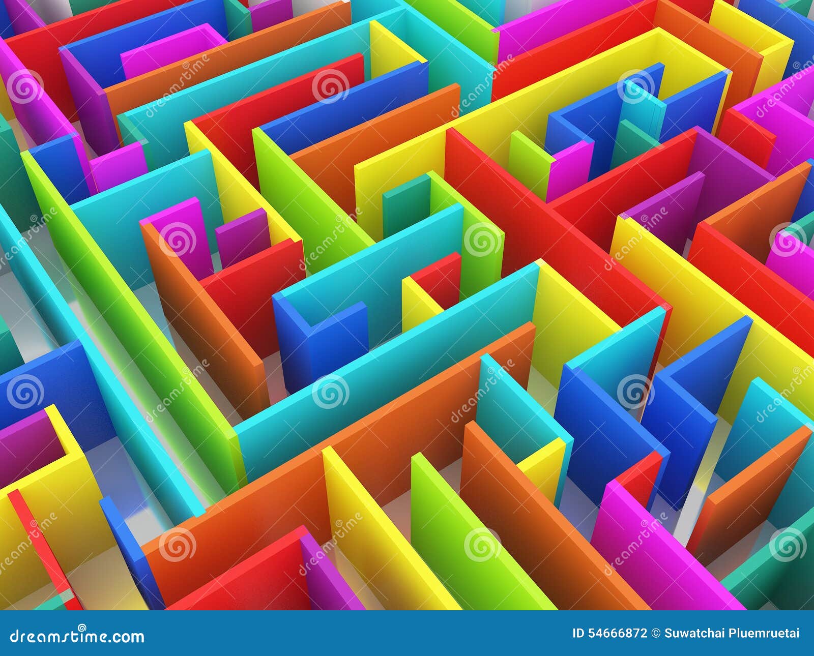Colorful endless maze stock illustration. Illustration of game - 54666872