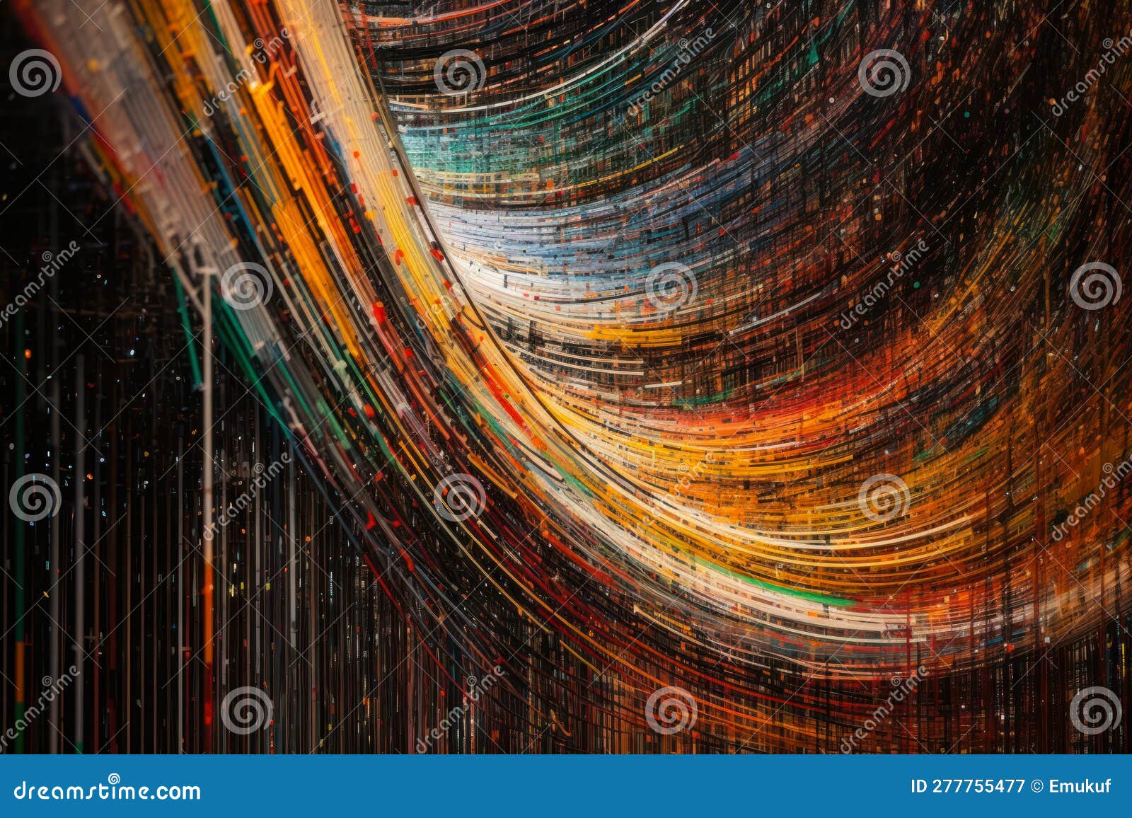 Colorful Energy Flows Background Generative Ai Stock Illustration ...