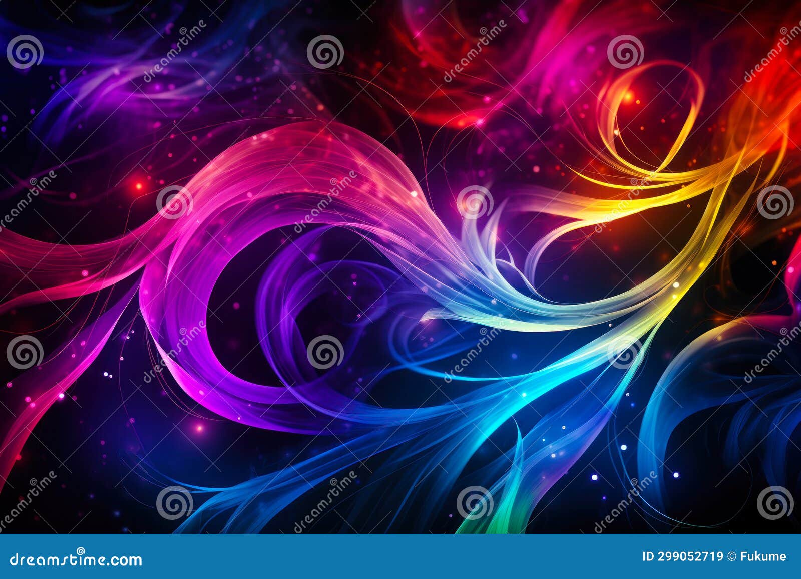 Colorful Energy Stream in Space Generative Ai Stock Image - Image of ...